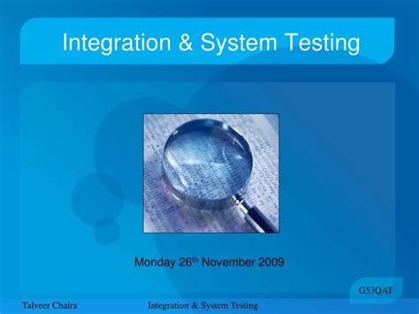 PPT Integration System Testing PowerPoint Presentation Free Download ID 3025951