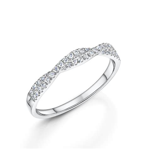 Diamond Twist Wedding Ring