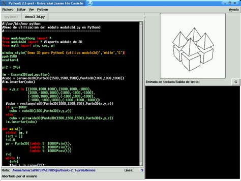 El entorno de programación PythonG Download Scientific Diagram