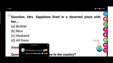 Mrs Sappleton Lived In A Deserted Place With Her Youtube