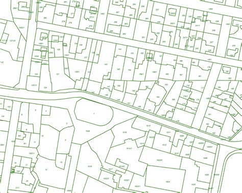 Urban City Regional Town And Country Planning Cadastral Map