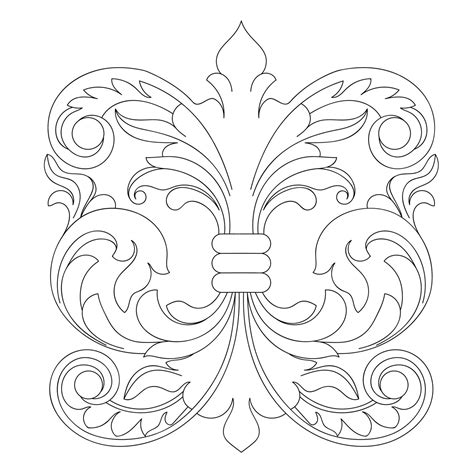 Premium Vector Vintage Baroque Frame Scroll Ornament Engraving Border Floral Retro Pattern