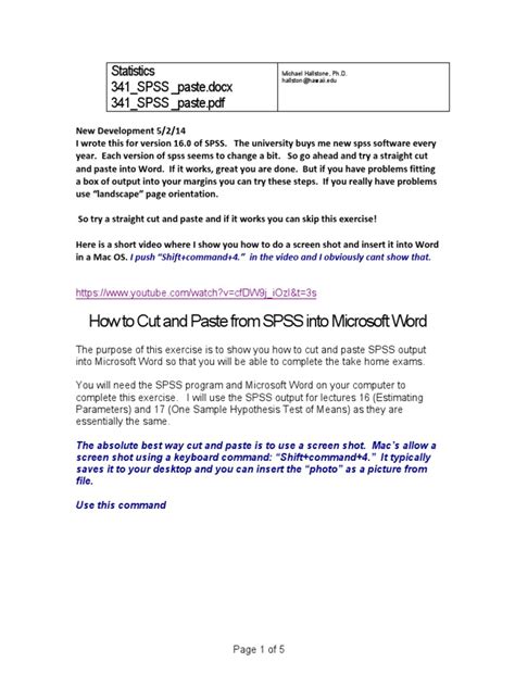how to cut and paste from spss into microsoft word pdf screenshot