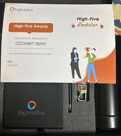 Siddhant Padhy On Linkedin Achievement Award Grateful Teamwork