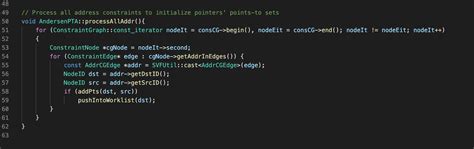 goal need code in c to implement andersen s