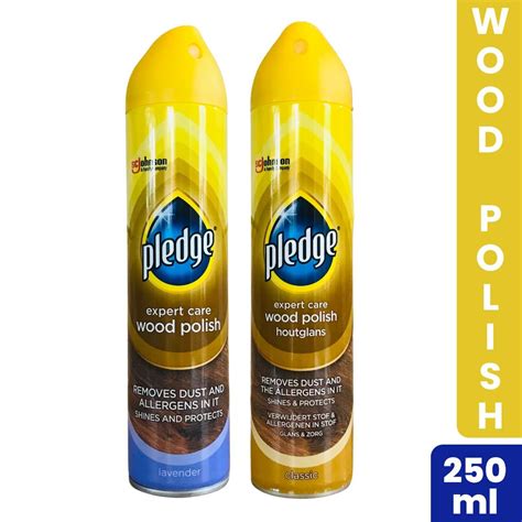 Pledge Expert Care Wood Polish 250 Ml Classic And Lavender Shopee