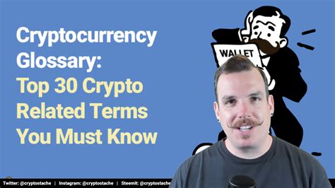 My Top 30 Crypto Terms Beginners Must Know Video Secret Agent
