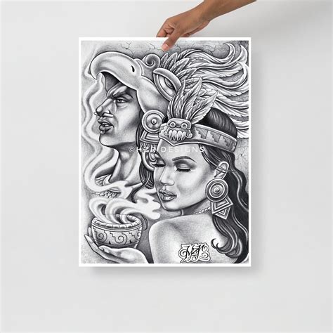 Aztec Princess Art Drawings