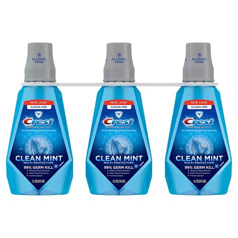 Crest Pro Health Multi Protection Clean Mint Mouthwash 3 Pk1l Bjs