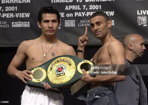Prince Naseem Hamed And Marco Antonio Barrera Weigh In Today Before