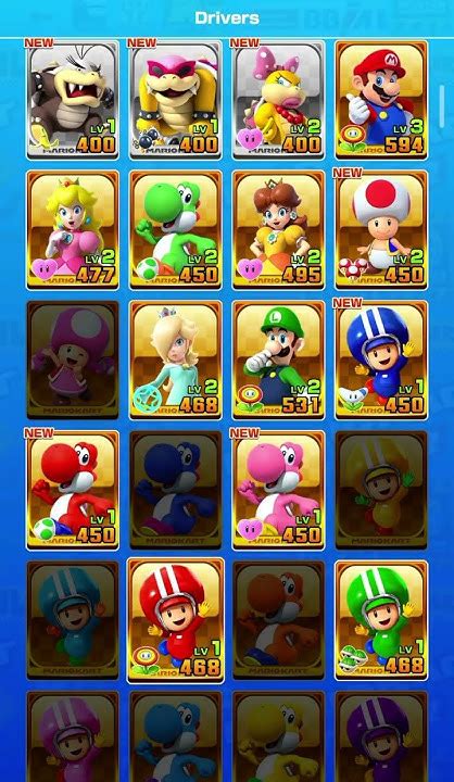 Mario Kart Tour All The Characters I Have So Far 3 Youtube