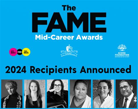 The Fame Mid Career Awards 2024 Winners Performing Arts Network New