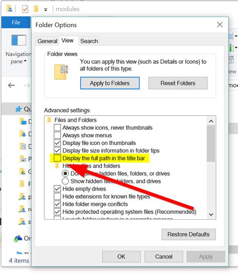 Windows File Explorer Only First 20 Char Shown While Hovering Over