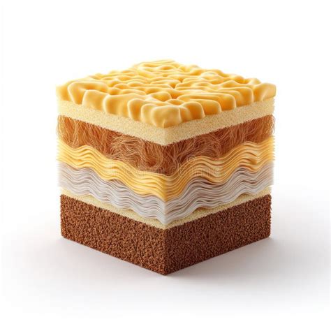 A Unique Cube Featuring Various Textures And Layers Highlighting The