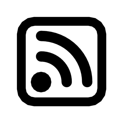 Rss Outlined Vector Svg Icon Svg Repo