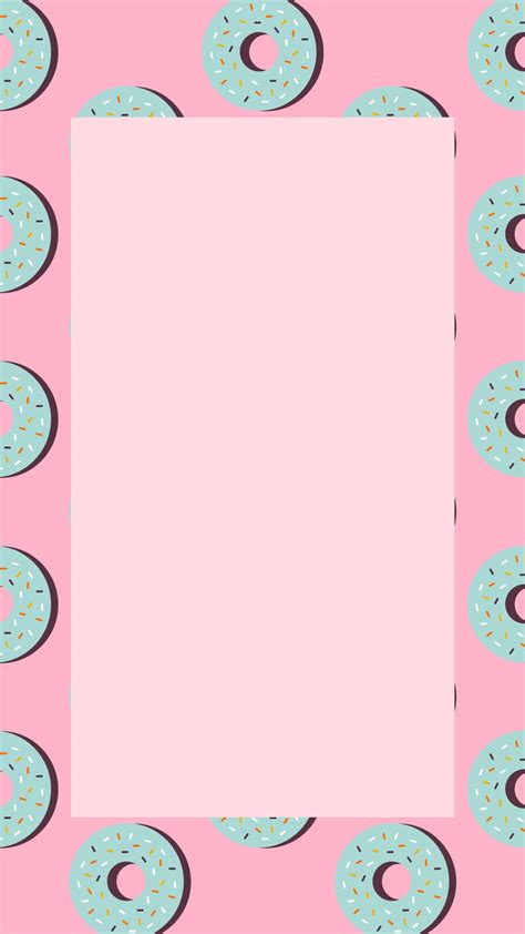 Download Cute Instagram Donut Background Wallpaper