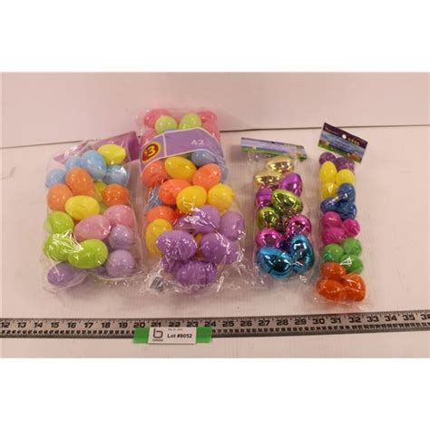 4 Packs Of Plastic Fillable Eggs