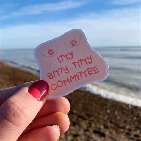 Illustrated Itty Bitty Titty Committee Sticker Etsy