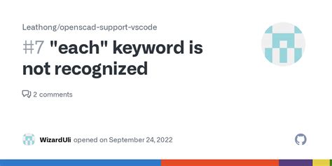 Each Keyword Is Not Recognized Issue Leathong Openscad Support Vscode GitHub
