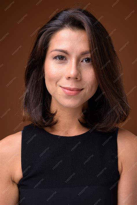 Premium Photo Portrait Of Beautiful Woman With Short Hair