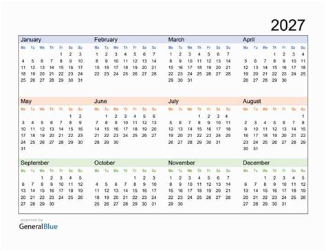Downloadable Multi Week Calendar Template For Effective Planning