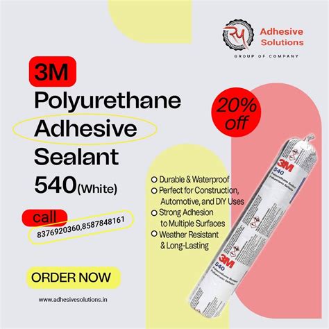 3m Polyurethane Adhesive Sealant 540white Adhesive Solution