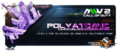 Cod Mw2 Polyatomic Camo Boosting Services For Pc Ps And Xbox