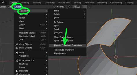 Normals How Do I Rotate An Object Around A Linedirection Blender