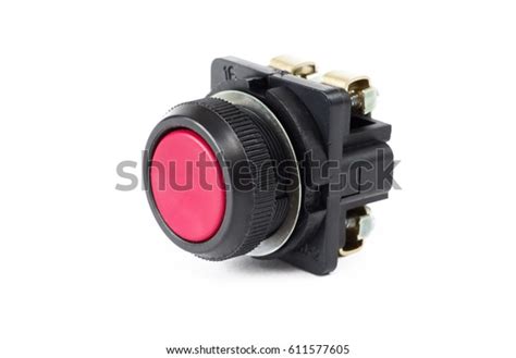 Red Push Button Switch On White Stock Photo Shutterstock