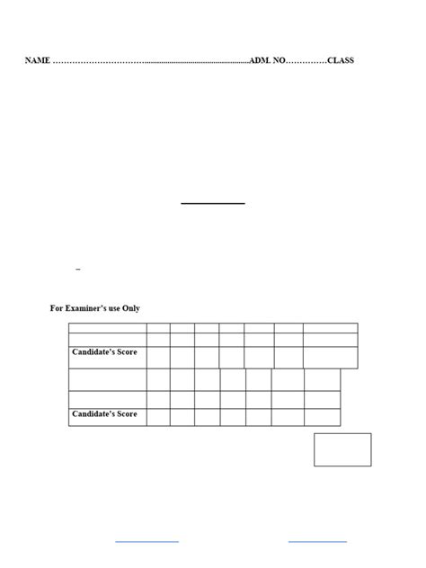 Form 3 Physics Pp3 End Term 2 2023 Exam Questions Pdf