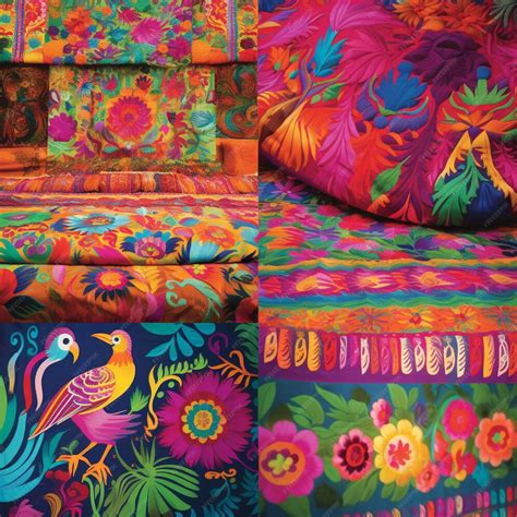 Premium Photo Textile Traditions Colorful Image Showcasing The