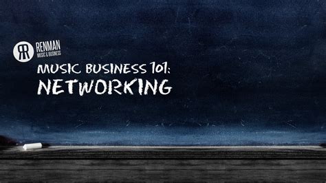 Online Course Music Business 101 Networking From Creativelive Class