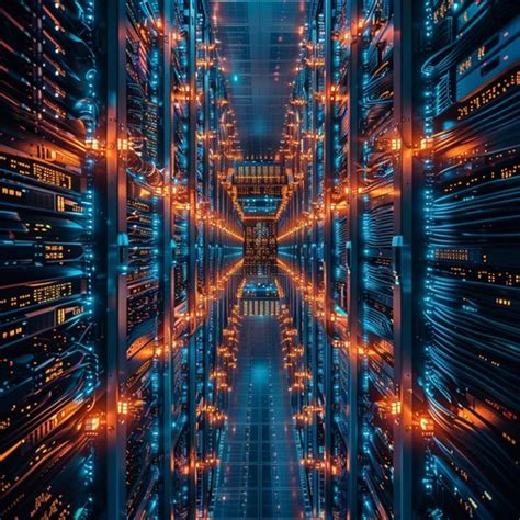 Free Data Center Glow Image Download At Stockcake