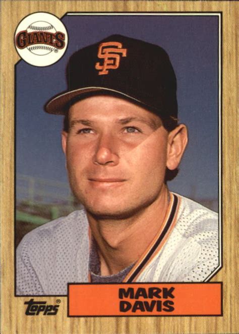 1987 Topps Tiffany 21 Mark Davis Nm Mt