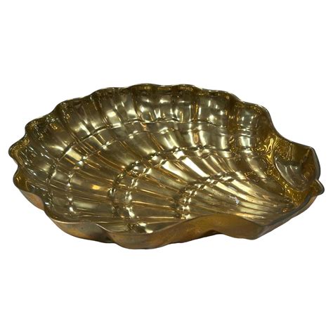 Italian Decorative Brass Shell 1980s For Sale At 1stdibs
