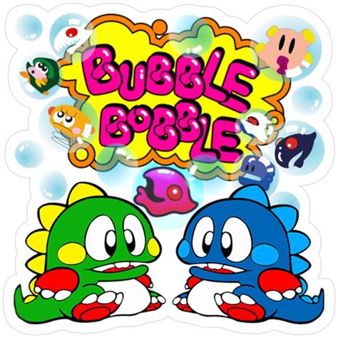 Bubble Bobble Retro Sticker Bubble Bobble Bobble Bubbles