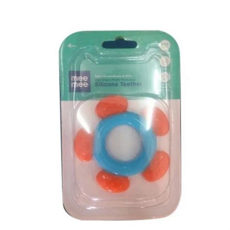 Orange Blue Mee Mee Silicone Teether Shape Round At Rs 175piece In