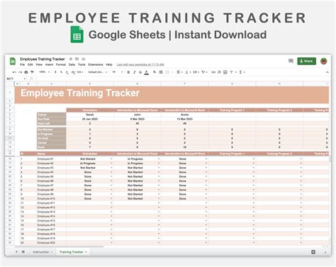 Employee Training Tracker