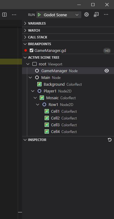 While Debugging The Inspector Panel Stays Empty · Issue 222