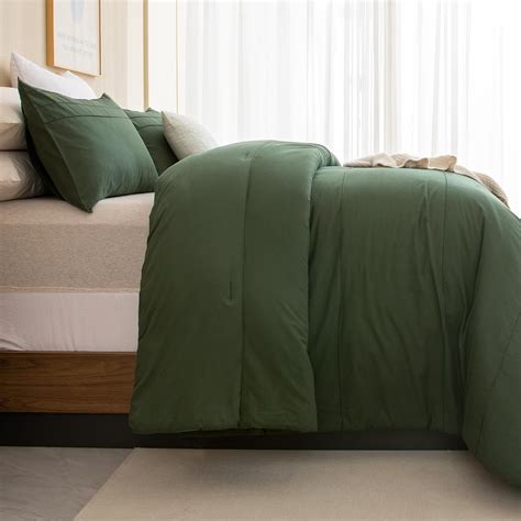 Sanracie Olive Green Oversized King Comforter 120 120 100 Cotton Dark