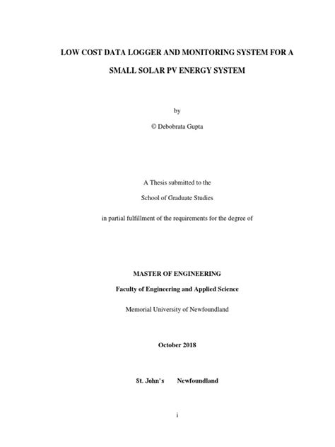 Thesis3 Low Cost Monitoring System For Solar System Pdf Photovoltaics Solar Power