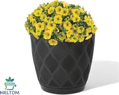 Grote Plantenpot Met Onderzetter 100 Gerecycled Modern En