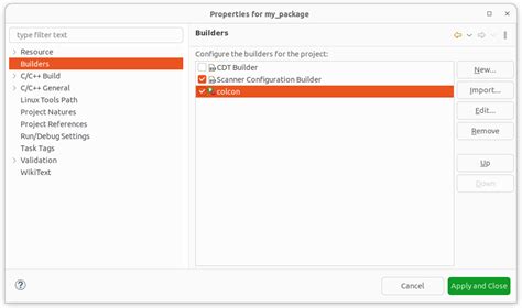 building a package with eclipse 2021 06 — ros 2 documentation iron