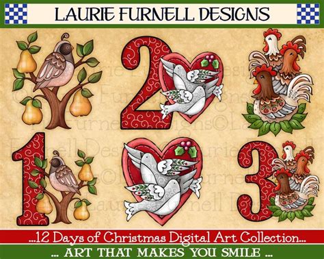 12 Days Of Christmas Clip Art Christmas Clip Art Holiday Graphics