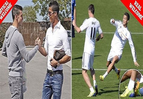 خوشامدگویی خطرناک کریس رونالدو به گرث بیل تصاویر تسنیم