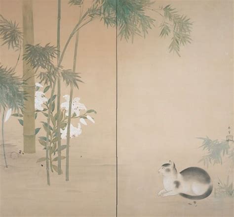 菱田春草 Shunso Hishida『竹に猫』（1900）水野美術館蔵 春草 日本画 建物の絵