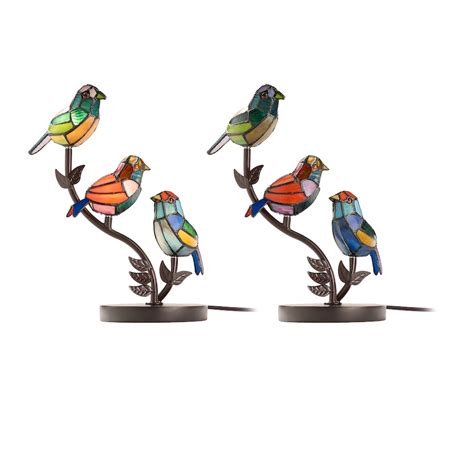 Tiffany Style Birds On A Branch Accent Lamp Tsc Ca