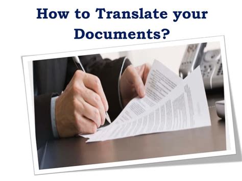 How To Translate Your Documents Ppt