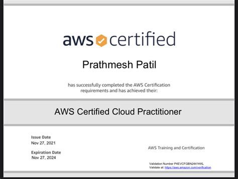 Awscertified Cloudpractitioner Prathmesh Patil