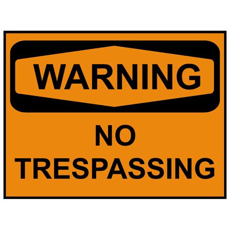 No Trespassing Sign Royalty Free Stock Svg Vector